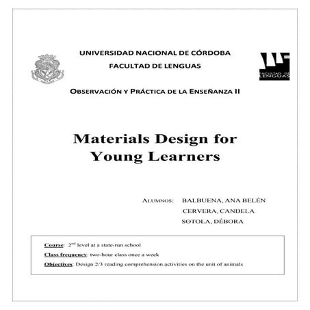 Materials design for young learners pdf | PDF