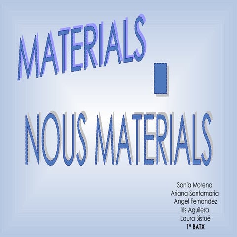 Materials grup 4 | PPT