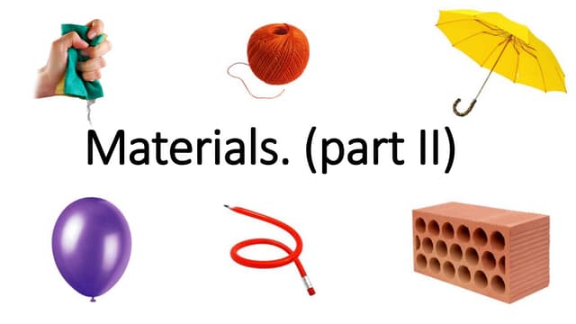 Types of materials | PPTX