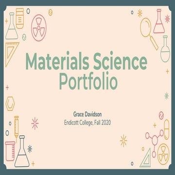 Materials Science Portfolio | PPTX