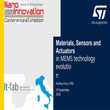 Materials, Sensors and Actuators in MEMS technology evolution.pptx
