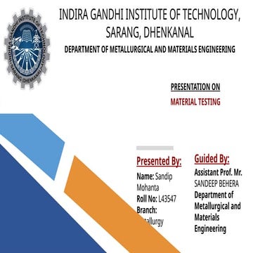 Material Testing Presentation - SANDIP MOHANTA.pptx