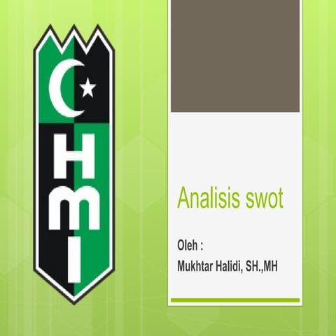 MATERI ANALISIS SWOt and swot swot .pptx