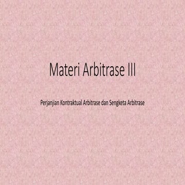 MATERI ARBITRASE III.pptx