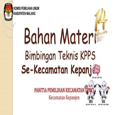 Presentasi persiapan pemilu untuk anggota kpps | PPTX