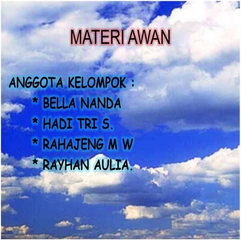 Materi awan | PPTX