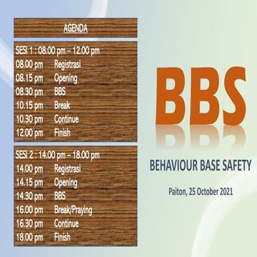Behvaiour Based Safety Training Course for new Worker or refresh ...