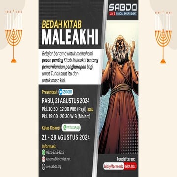 SABDA Ministry Learning Center - Materi Bedah Kitab Maleakhi | PDF