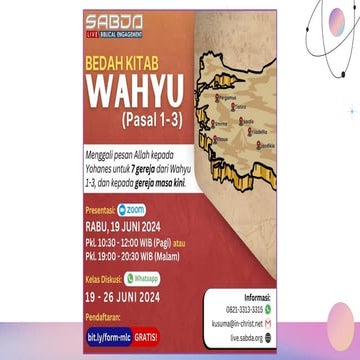 SABDA MLC - Kelas Bedah Kitab Wahyu (BKW) | PPT