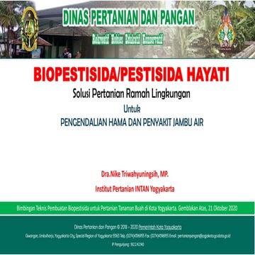 Materi Bimtek Pembuatan Biopestisida | PDF