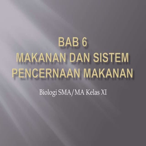 Materi biologi x ppt bab 6 fix | PPT