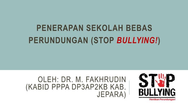 Materi ppt bullying (1) | PPTX