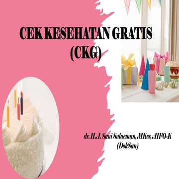 Materi CKG.pdf materi ckg untuk pemula pemula | PDF