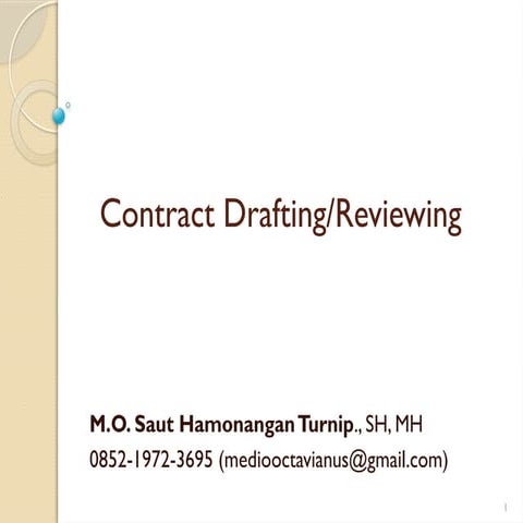 Materi Contract Drafting.pptx untuk belajar | PPTX
