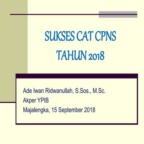 Materi CPNS untuk latihan menghadapi ujian tes CASN/PPPK.ppt