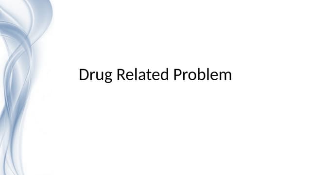 Studi Kasus Drug Related Problems | DOCX