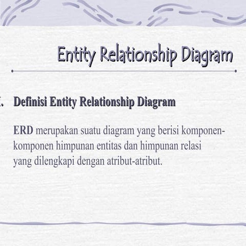 Materi ERD dan Sistem Basis Data dan Entity | PPT