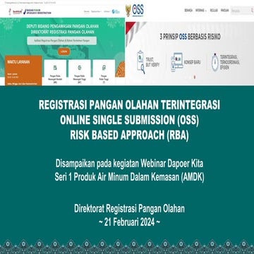Materi Eregistrasi Nomor Induk Berusaha Berbasis Resiko | PDF