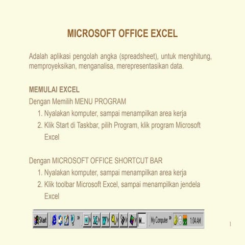 materi tentang microsoft excel dasar 1.ppt