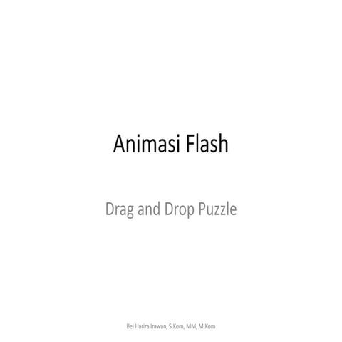 Materi Flash - Drag and Drop Puzzle | PPTX