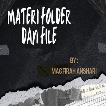 Materi File dan Folder Semester 1 Kelas VII | PPT