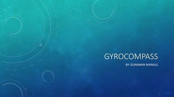 Gyrocompass | PPT
