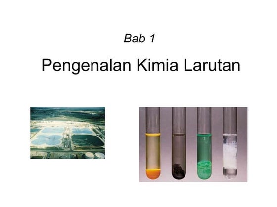 Larutan - Kimia Dasar | PPTX