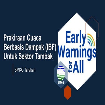 Materi impact based forecast (IBF) untuk sektor tambak di tarakan | PPT