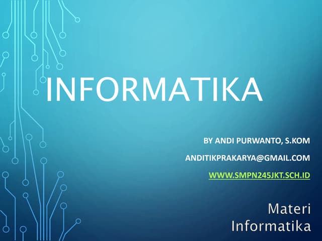 Materi INFORMATIKA - 6 TIK - Folder dan File.pptx