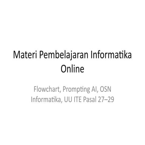 Materi_Informatika_Online_Flowchart_kelas 11 | PPT