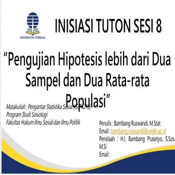 Materi Inisiasi 8 - Pengantar Statistik Sosial (ISIP4215).pptx