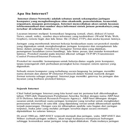 Materi internet | DOCX