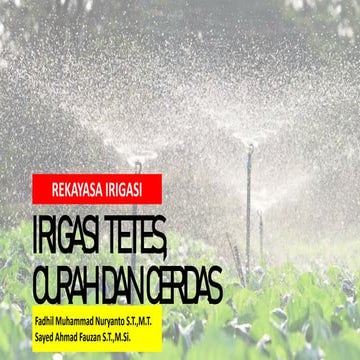 MATERI REKAYASI TEKNOLOGI IRIGASI PERTANIAN | PDF