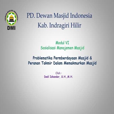 MATERI IV MANAJEMEN MASJID.pptx