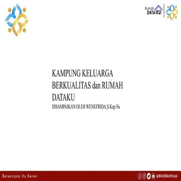 MATERI KAMPUNG kampung kb dan rumah data kependudukan | PPTX