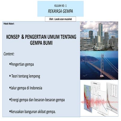 KONSEP & PENGERTIAN UMUM TENTANG GEMPA BUMI | PDF