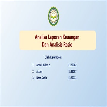 Materi Kelompok 1 - Analisis Lap Keuangan dan Analisis Rasio.pptx