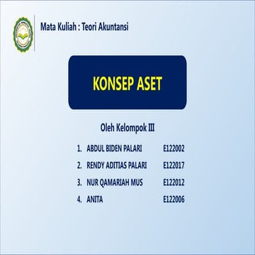 Materi Kelompok 3 - Konsep Aset dalam teori Akuntansi.pptx