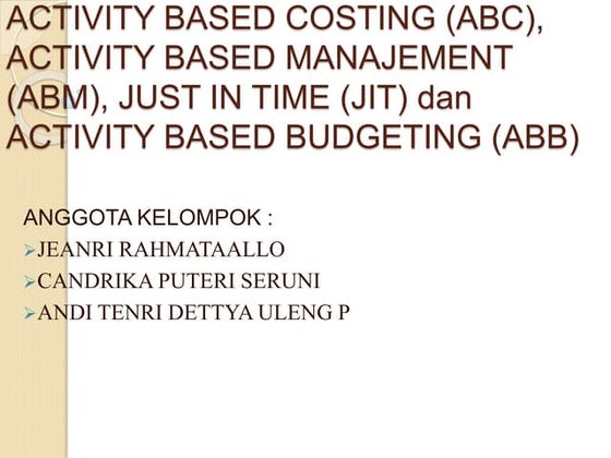 ABC Costing.ppt
