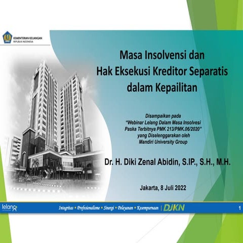 materi kepailitan tentang lelang di masa insolvensi.pptx