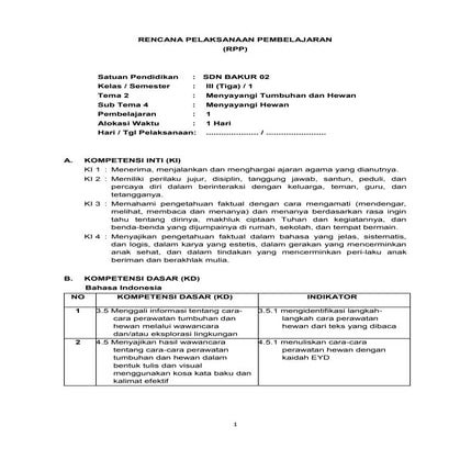 [materiku86.blogspot.com] RPP SD Kelas 3 Tema 2 Sub 4.doc