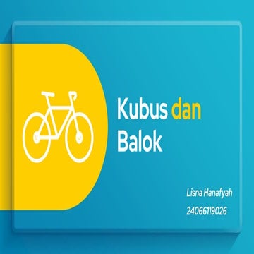 Materi kubus dan balok | PPTX