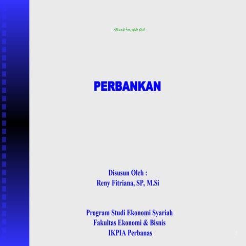 Materi Kuliah 4 Perbankan .............. | PPT