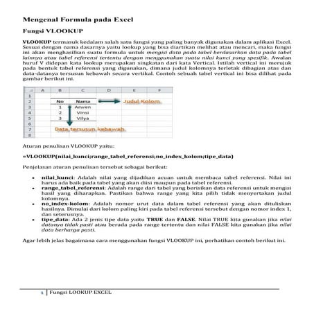 Materi lookup excel | PDF