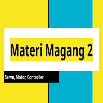 Belajar arduino dan servo microcontroler pemula | PPT