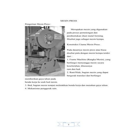 Materi mesin press | DOC