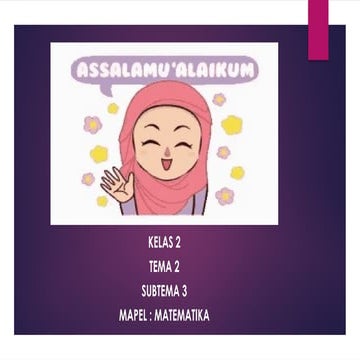 Materi Lanjutan Matematika Kelas 2 Sub Tema 3 | PPT