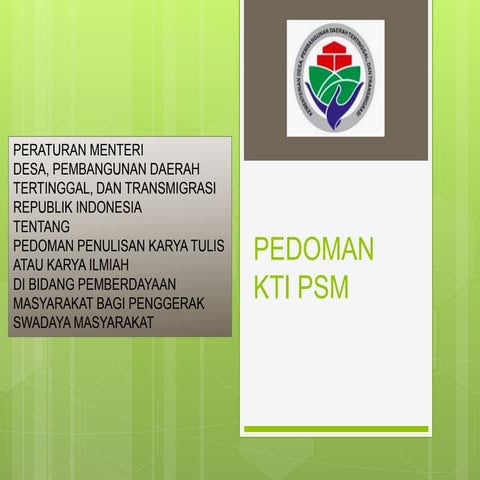 Materi ngopi 16 pedoman kti psm (kartika) | PPTX