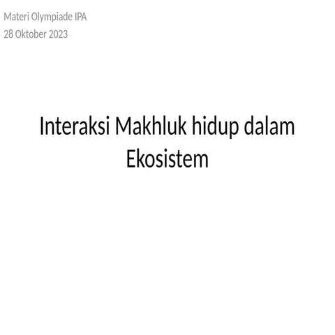 materi olym IPA 26 OKT Power Point Kelas 5 SD | PPTX