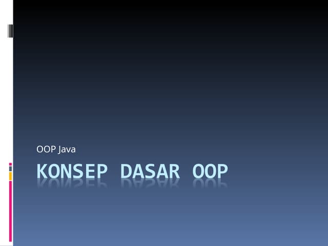 Materi Object Oriented Programming In Javappt